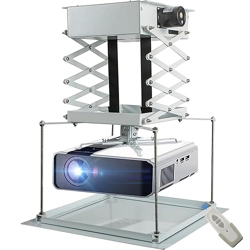 CGOLDENWALL Hidden Electric Projector Lift Motorizerd Projector Mount ...