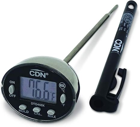 CDN 15cm Digital Pro-Accurate Quick Tip Cooking Thermometer: Amazon.co ...