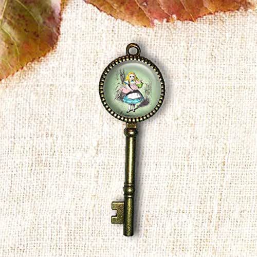 Amazon.com: Vintage Alice in Wonderland Key Pendant : Handmade Products