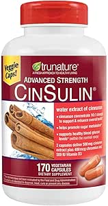 Amazon.com: Trunature Advanced Strength Cinsulin 170 Capsules : Health ...