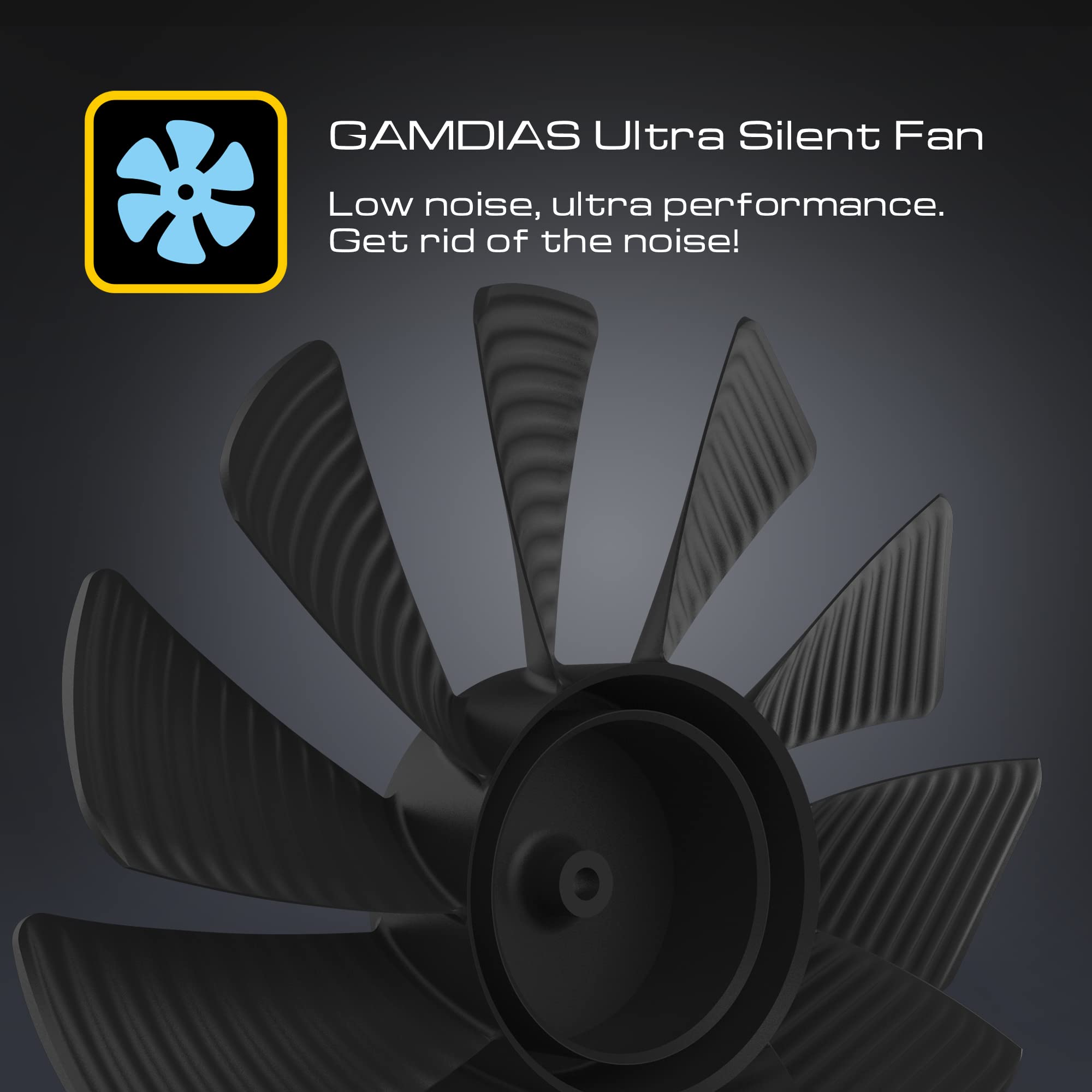 Mua GAMDIAS 120mm ARGB PWM Computer Case Cooler Fan 4 Pack, 2000RPM ...