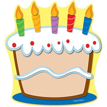 Amazon.com : Carson Dellosa Birthday Cakes Bulletin Board Set (1726 ...