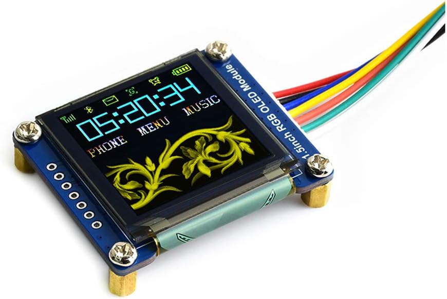 Wishiot 1.5inch RGB OLED display module 128×128 16-bit high color SPI ...