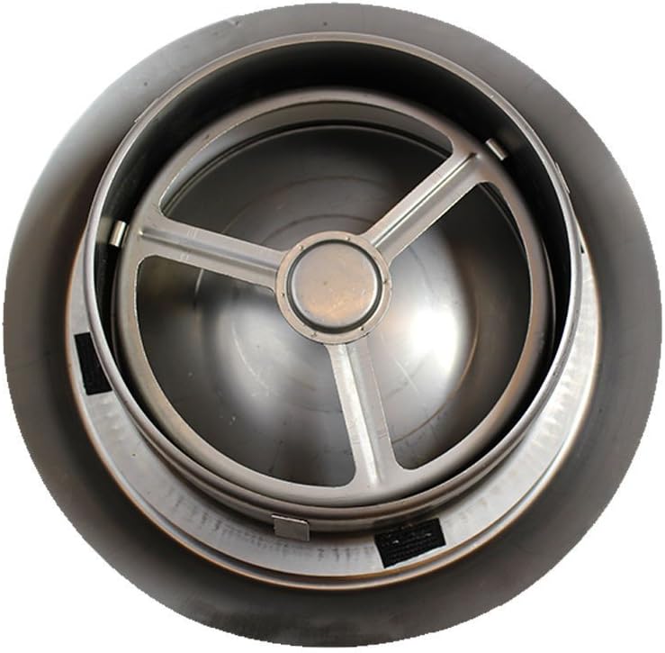 Invero® Universal Metal Round Ceiling Extractor Exhaust Wall Vent Cap ...