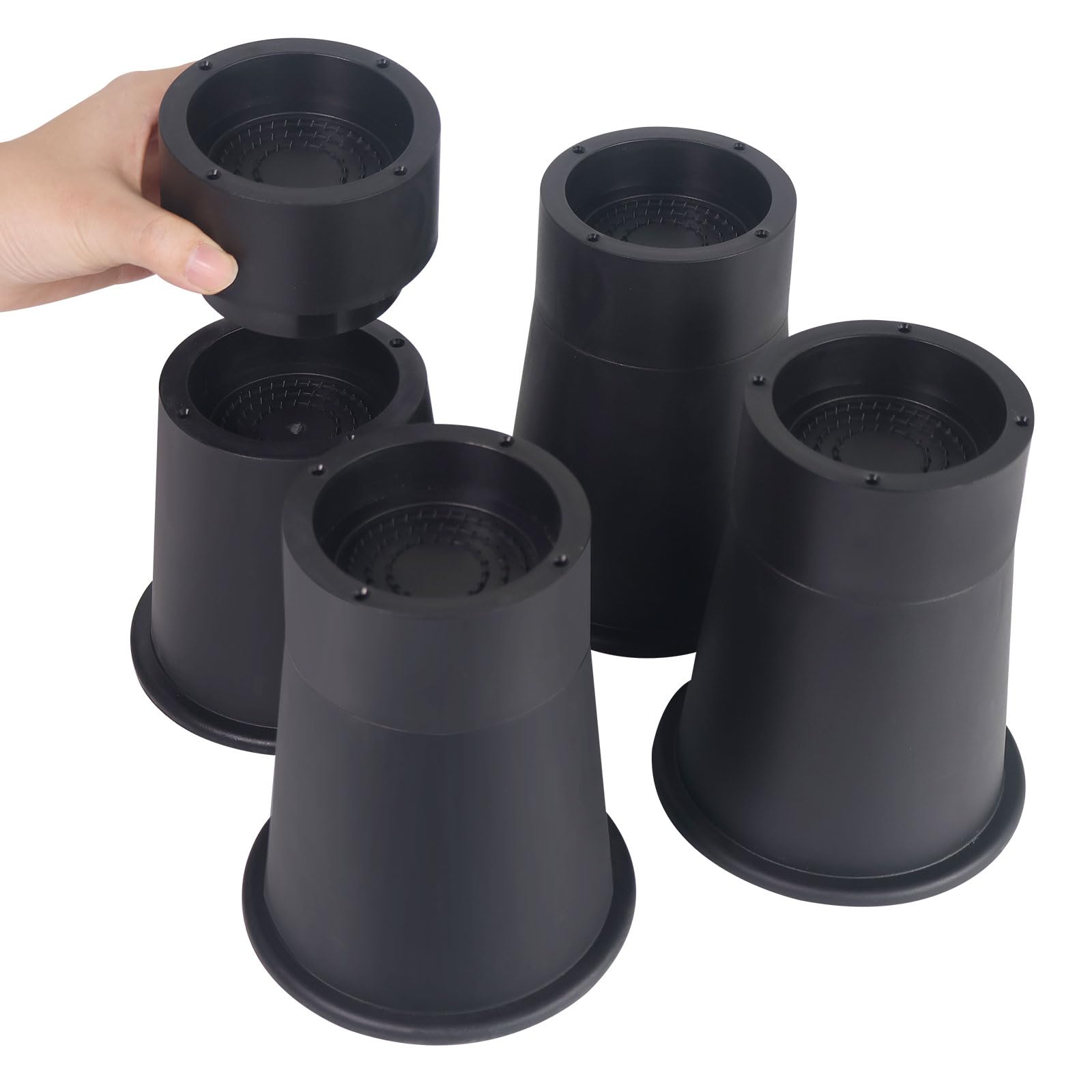 shouwuhho Bed Risers 6 Inch Heavy Duty, Round Furniture Risers Lifts 4 ...