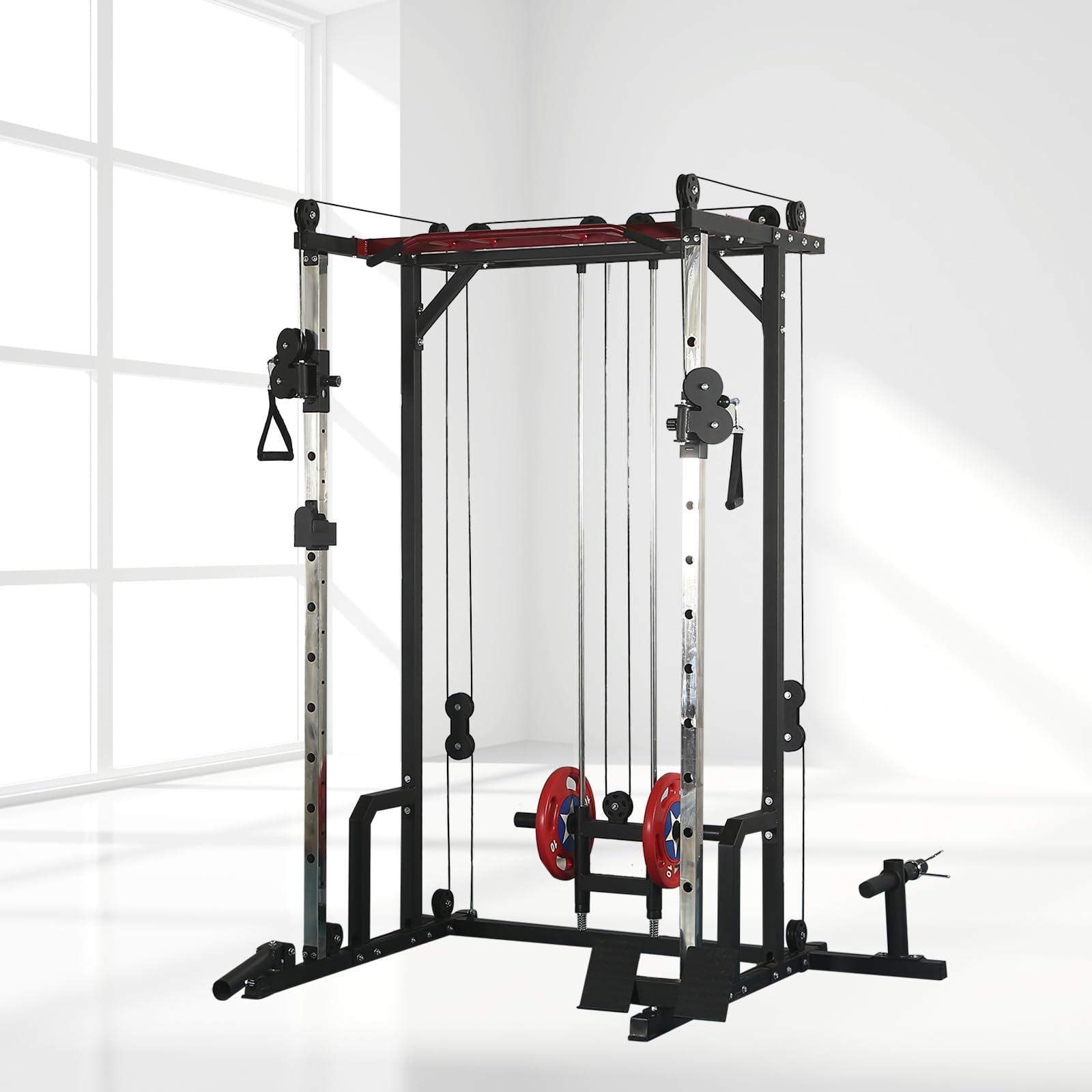 Mua HAUSHECK, 1400lbs Power Cage with LAT Pulldown, Weight Storage ...