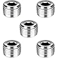 Amazon.com: Joywayus 5Pcs Stainless Steel Internal Hex Thread Socket Pipe Plug 1/16"NPT Male ...
