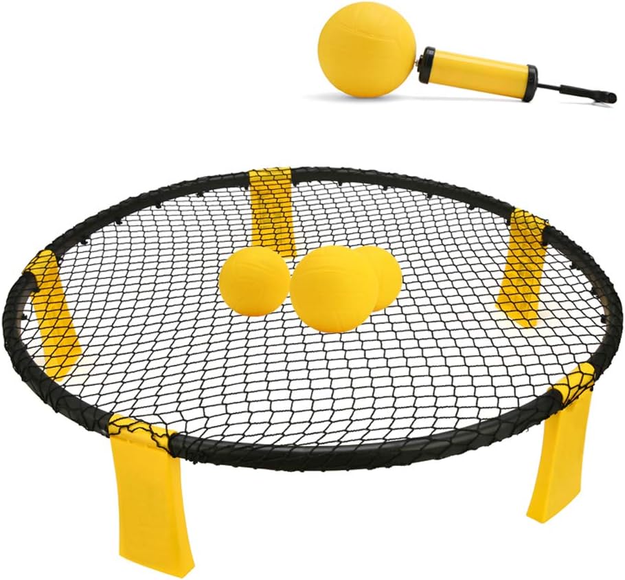 Feishibang Spike Game Ball —Include Playing Round Net,3 Balls,Carrying ...