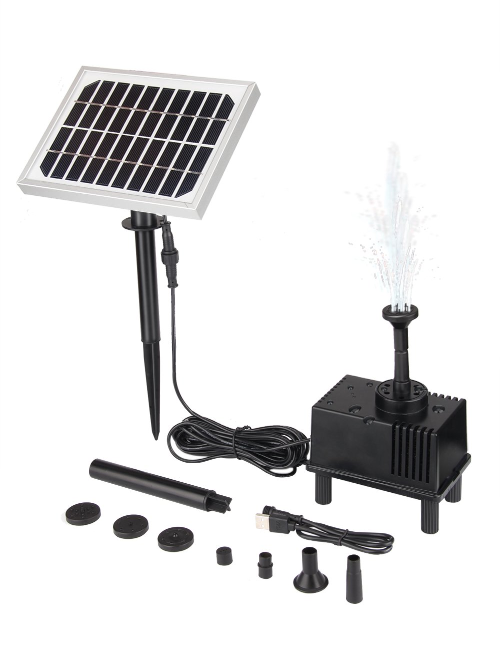 Buy OUSI Solar Water Pump for Pond Solar Water Fountain Pump Solar for ...