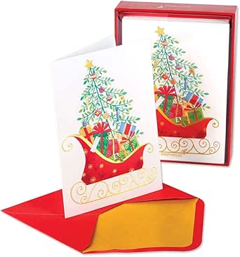Amazon.com: Papyrus Boxed Cards Ppy Christmas, 1 EA : Office Products
