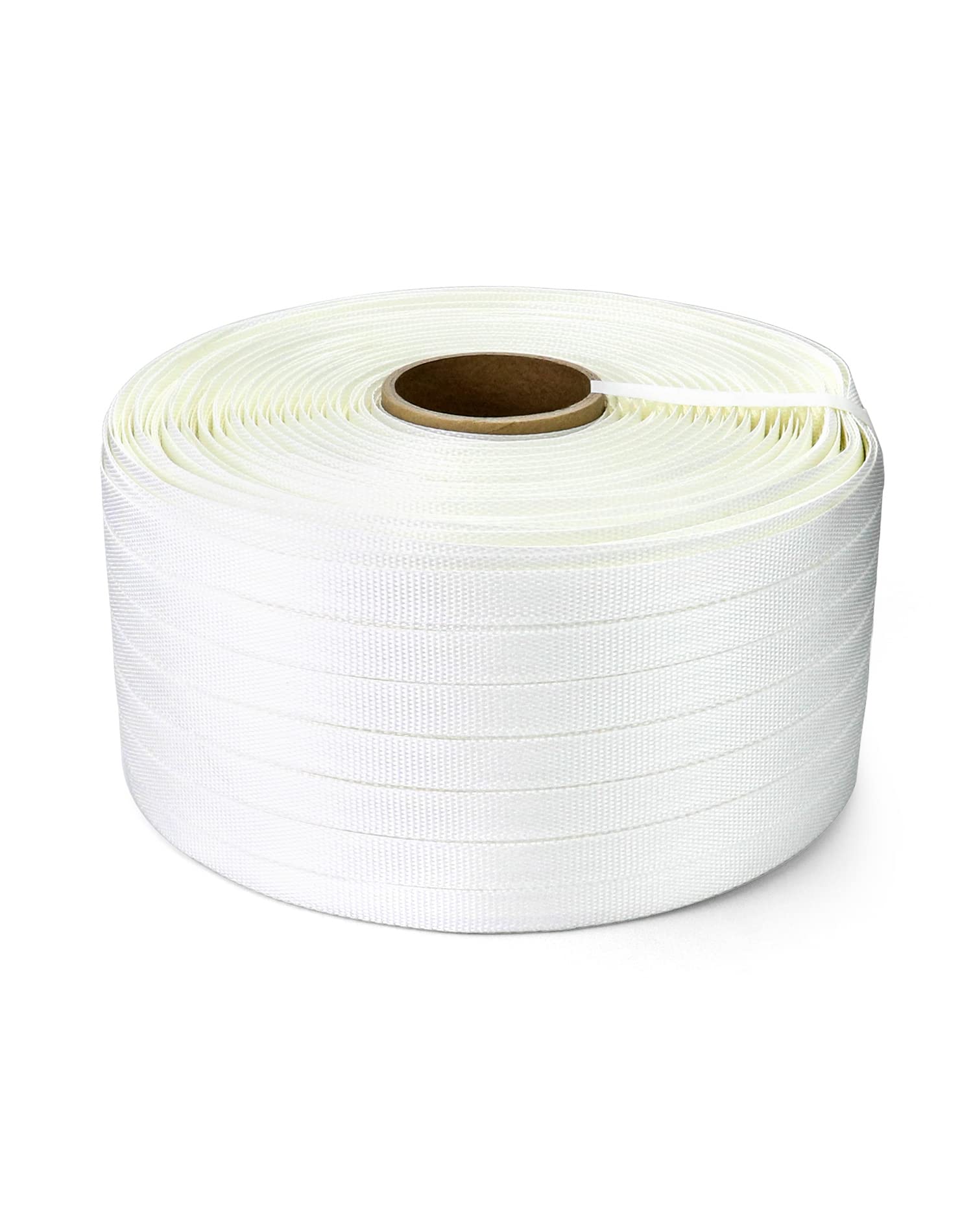 QWORK 3/4" x 1640' Woven Cord Strapping Roll, Heavy Duty Polyethylene ...