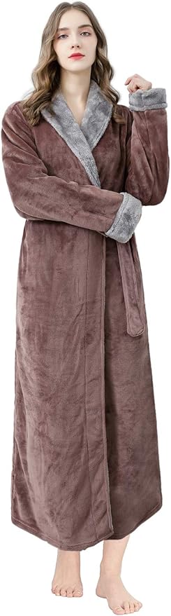 U.N Coffee Lounge Robes for Women Fluffy Robes for Women Full Length ...