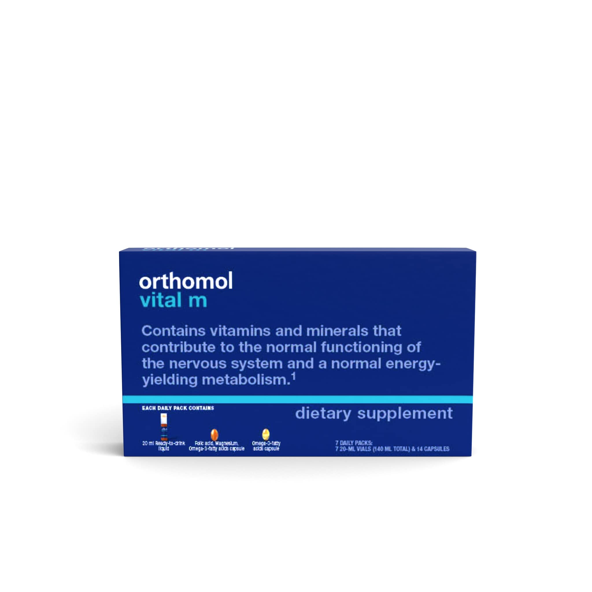 Mua Orthomol Vital M Vial, Men's Multivitamin, 7-Day Supply, Vitamins A ...