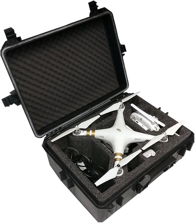 Hard Case/Carrying Case for DJI Phantom 4, Phantom 3 Pro/Adv with ...