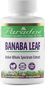 Amazon.com: Paradise Herbs Banaba Leaf | 250 mg Active Whole Spectrum ...