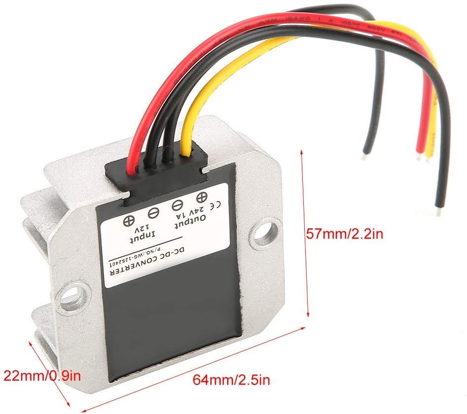 DC Converter Step Up Module, DC-DC 12V-24V Boost Converter Voltage ...