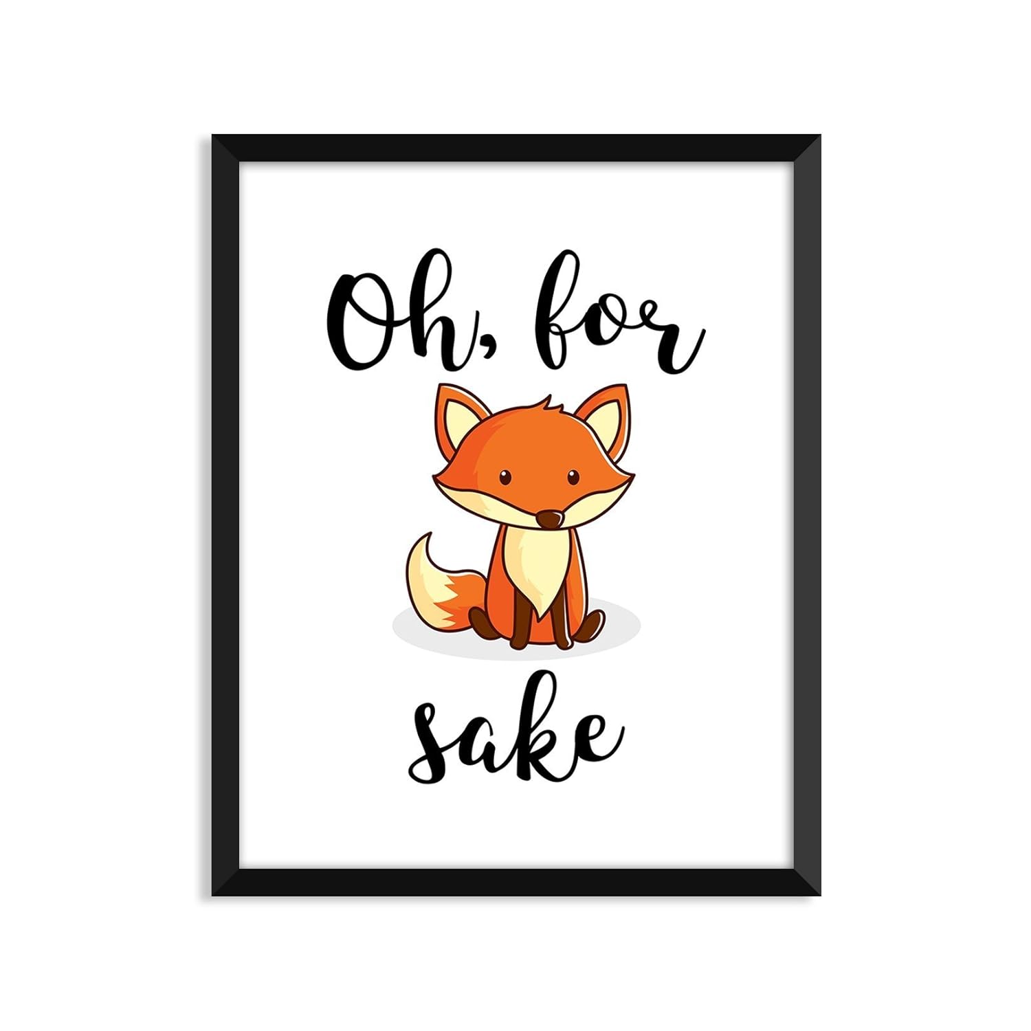 Amazon.com: Oh for fox sake - Unframed art print poster or greeting ...