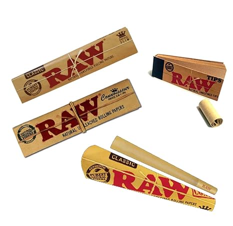Raw Rizla Rolling Paper Set Rolling Papers Filter Tips Rolled Cone ...