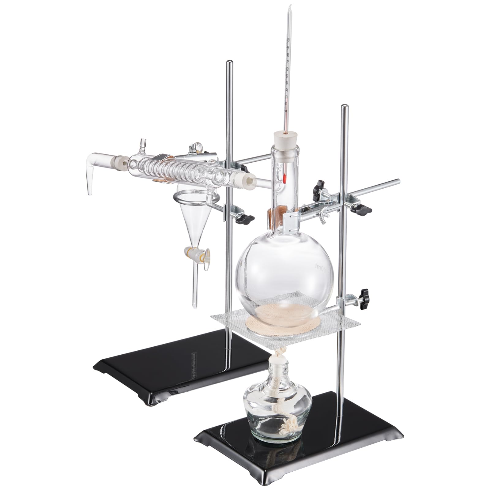 VEVOR Distillation Apparatus Kit 500ml Essential Oil Distiller ...