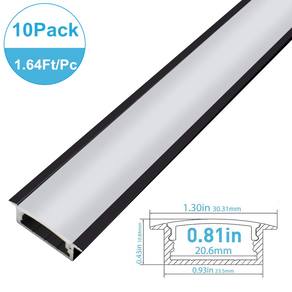 Inshareplus U Shape Led Aluminum Channel System With Milk White ...