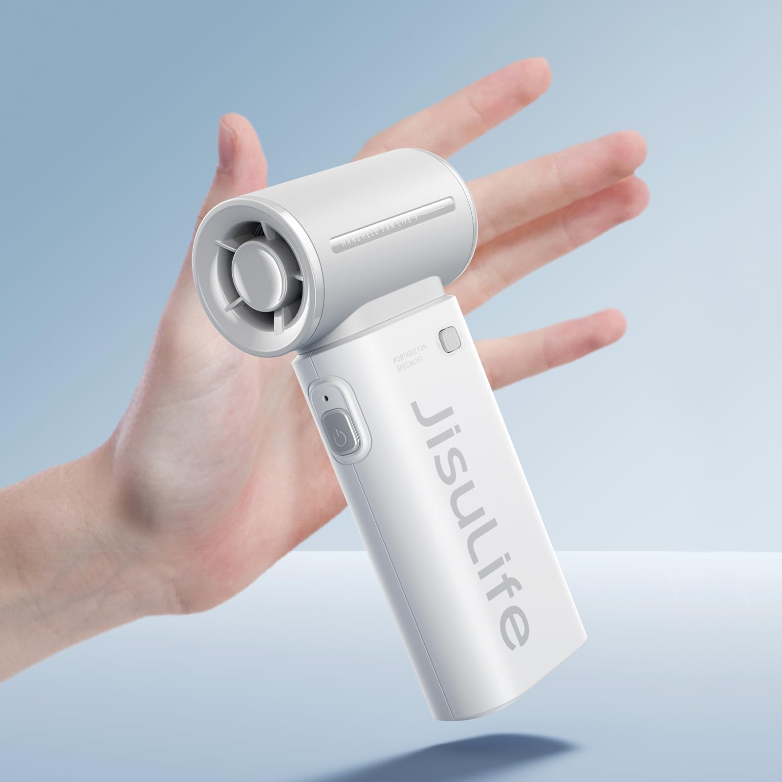 JISULIFE Turbo Hand Fan - 2024 Ultra Power Pocket Fan, Unique Sleek ...
