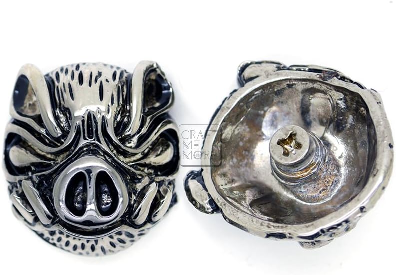Amazon.com: CRAFTMEmore Wild Boar Concho Screw Back Pig Conchos ...