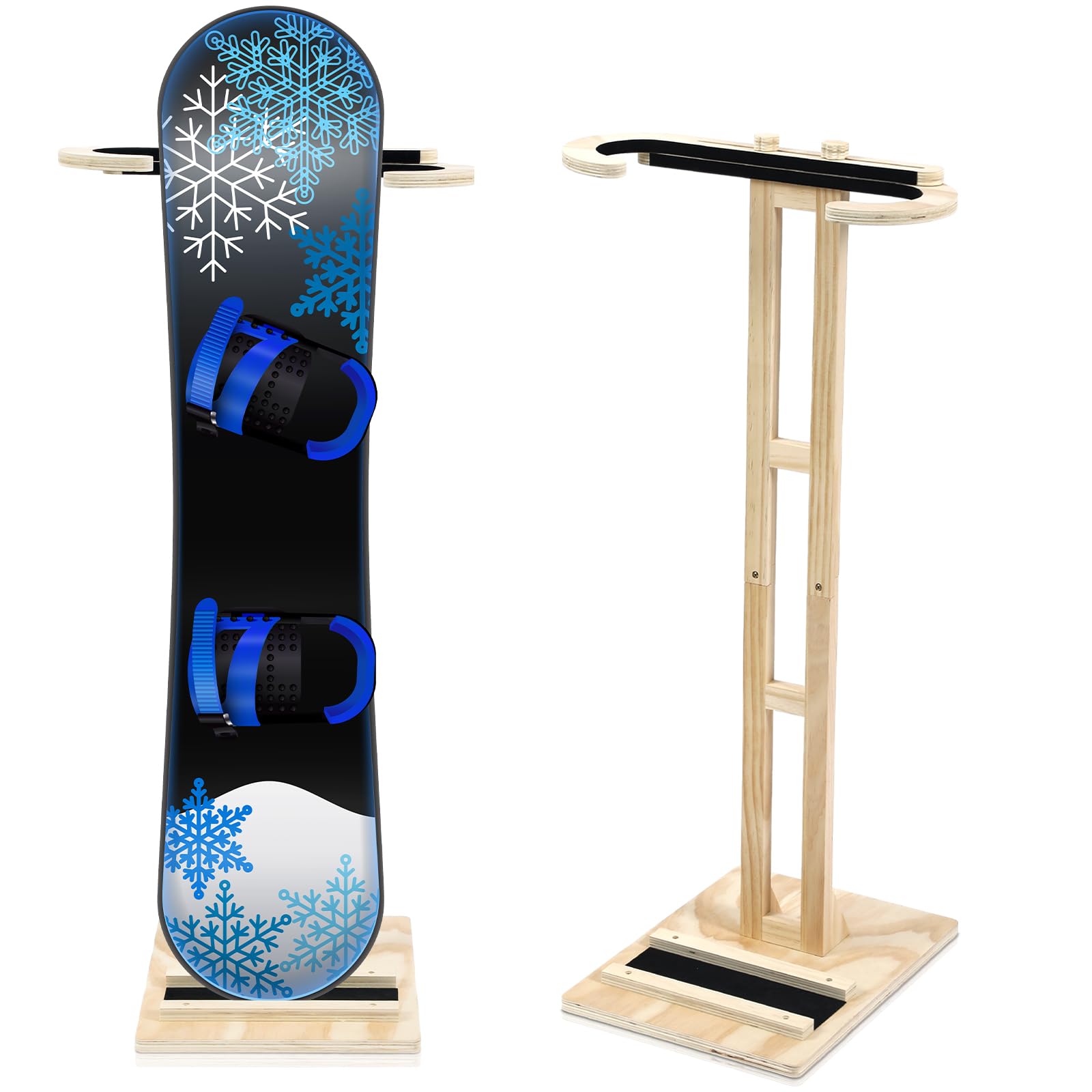 RattanView 2 Set Snowboard Rack Snowboard Stand Floor Vertical ...