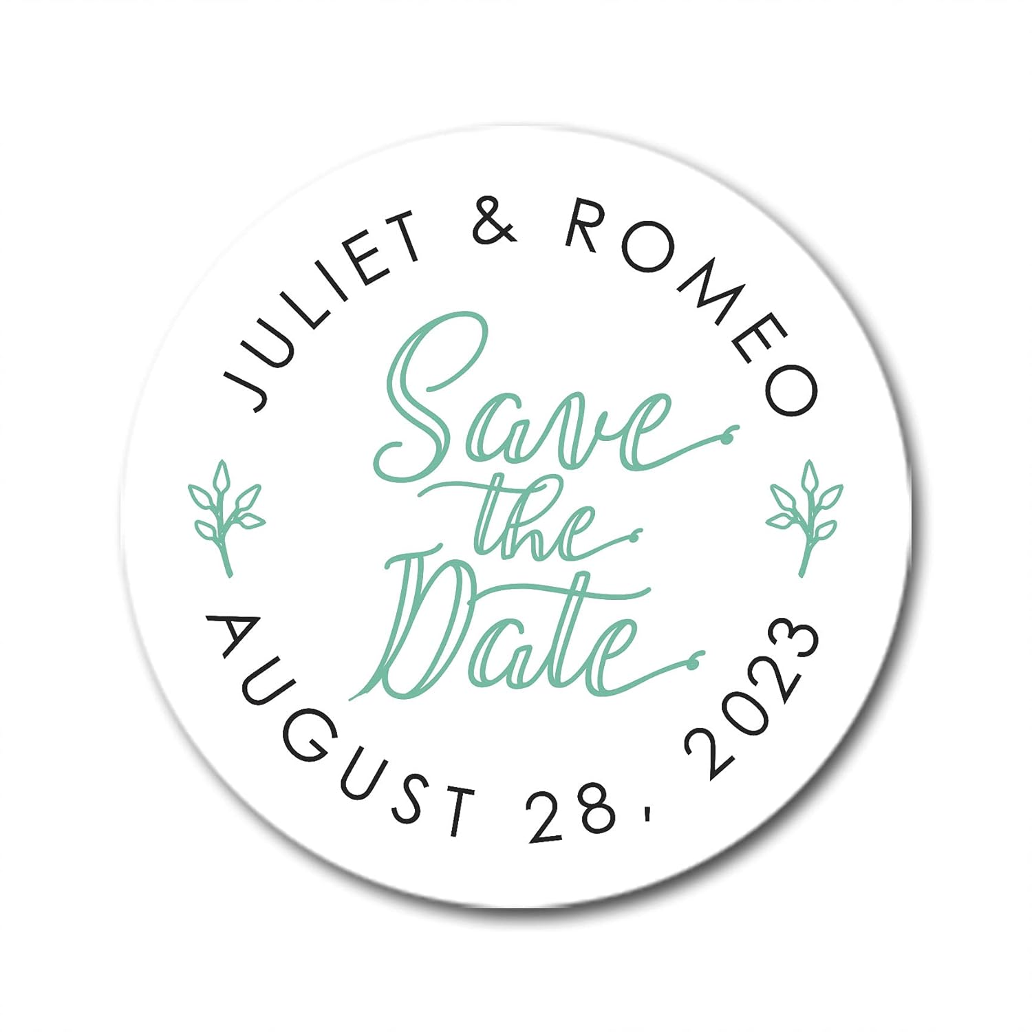 Amazon.com: Custom Save the Date Stickers, Envelope Seals or Invitation ...