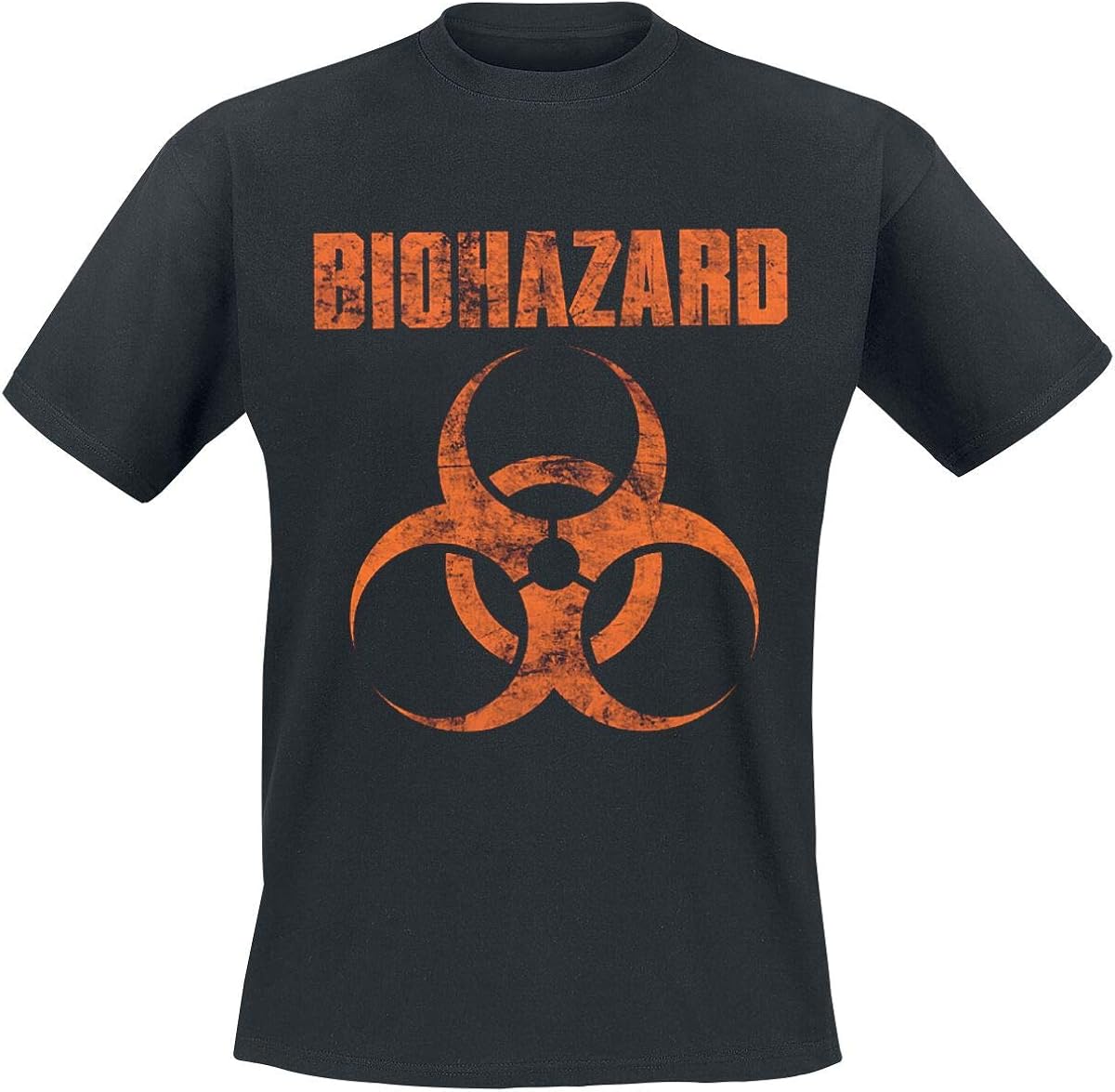 Biohazard Logo Homme T-Shirt Manches Courtes Noir, Regular/Coupe ...