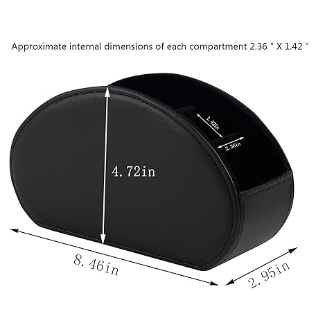 Mua Leather Remote Control Holder with 5 Compartments TV Remote Caddy ...
