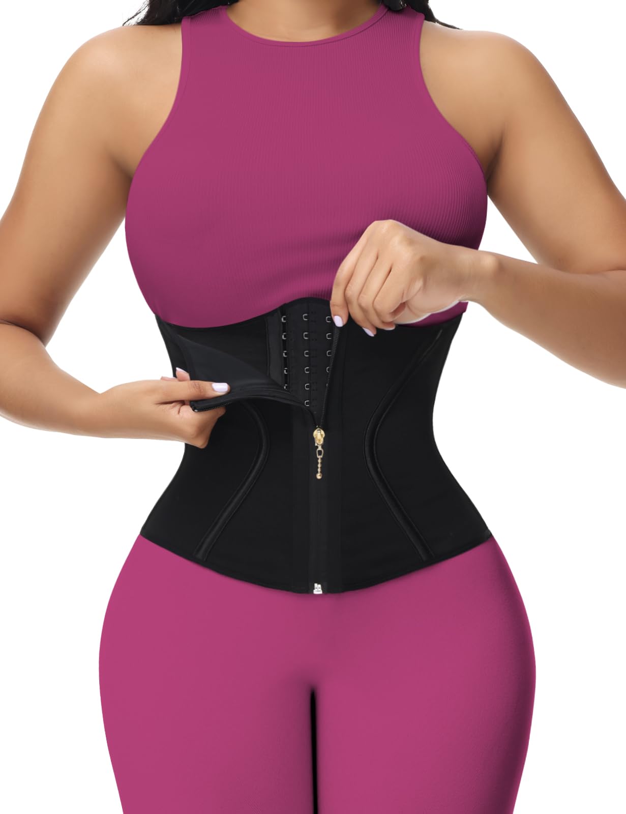 SHAPSHE Short Torso Waist Trainer for Women Corset Waist Cincher ...