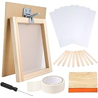 Amazon.com: Caydo 27 Pieces Screen Printing Starter kit Include 8 x 10 ...