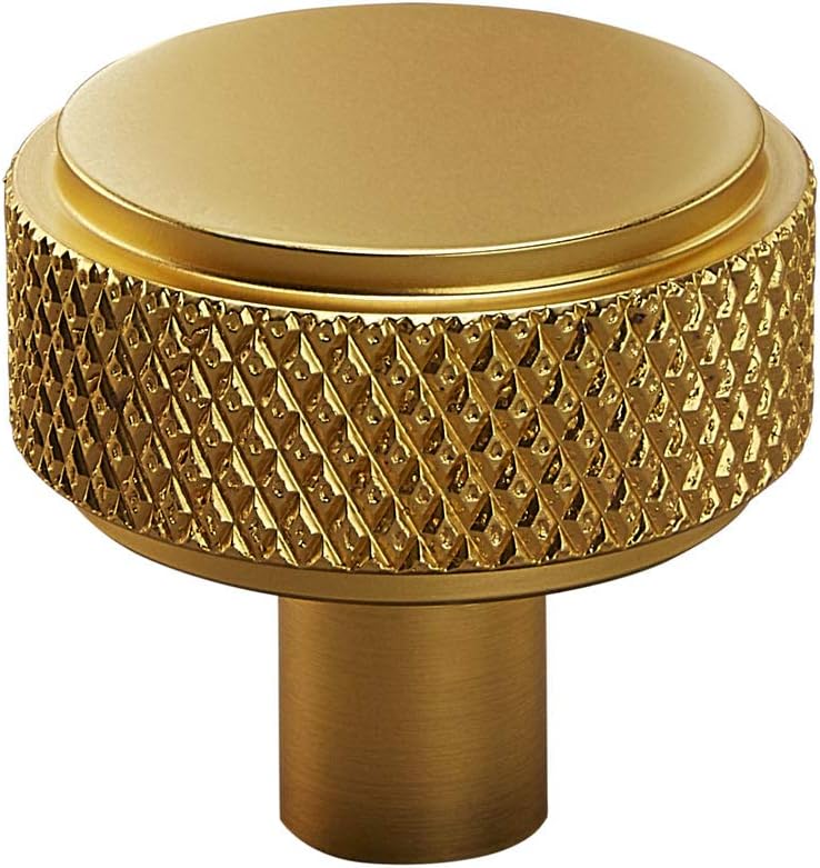 Pomelli zigrinati di lusso per cassetti in ottone satinato: Amazon.it ...