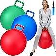 Amazon.com: Lewtemi 3 Pcs 29 Inch Bouncing Ball with Handle, Outdoors Hopper Ball Jumping ...