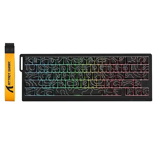 ATTACK SHARK X68 PRO HE Wireless Rapid Trigger Gaming Keyboard with ...
