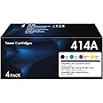 Amazon.com: 410A Toner Cartridges 4 Pack-Replacement for HP 410A HP 410X to use with HP MFP ...