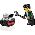 Amazon.com: LEGO City Town Race Minifigure - Tread Octane (with Wrench ...
