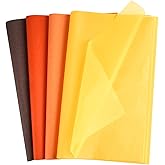 Amazon.com: Whaline 100Pcs Fall Plaid Tissue Paper Orange Brown ...