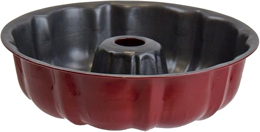 Cake Mould Non-Stick Ring Cake Tin 24cm - Red: Amazon.co.uk: Kitchen & Home
