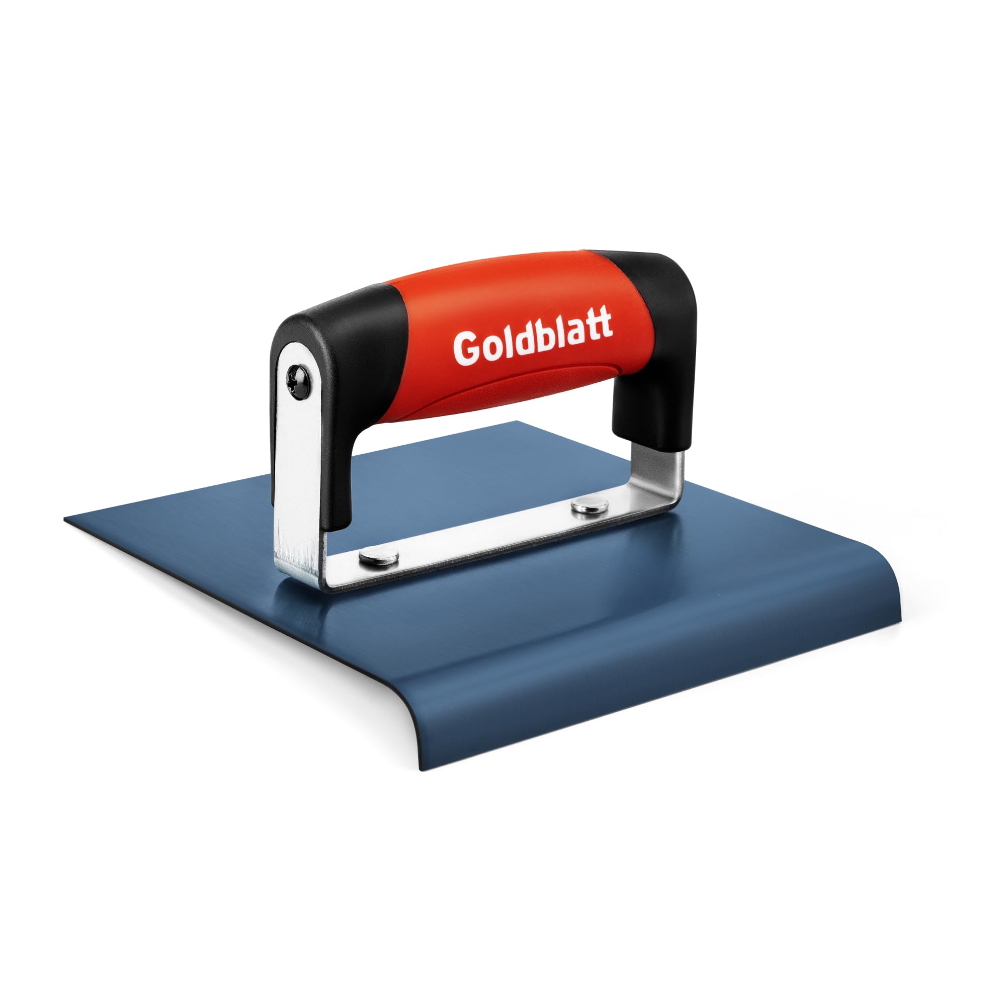 Goldblatt Concrete Edger Tool, 6" x 6" Blue Steel Edger (3/8"R, 1/2"D ...