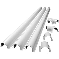 Amazon.com: 2" Plastic Flanged Wire Guard KIT - White : Electronics