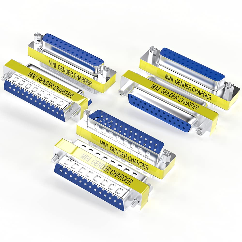 Mua Warmstor 6-Pack DB25 Mini Gender Changer D-SUB 25 Pin Female to ...