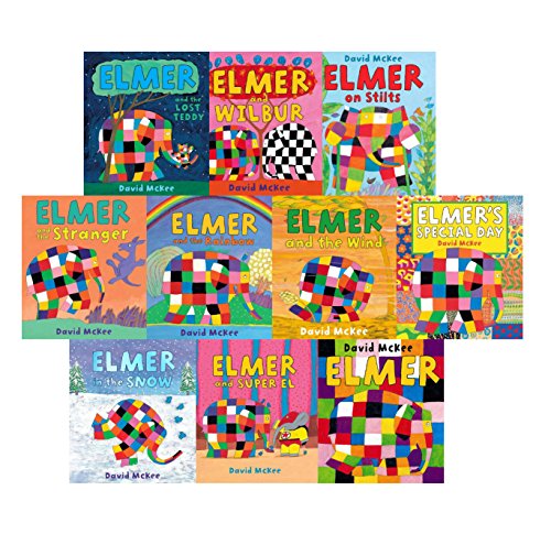 Buy Elmer Collection 12 Books Set By David McKee (Elmer,Elmer and Wilbur,Elmer in the Snow,Elmer ...