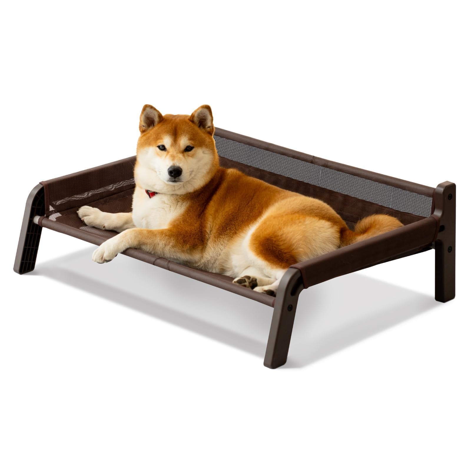 MEWOOFUN Raised Outdoor Dog Bed,Elevated Dog Cot Bed with Non-Slip ...