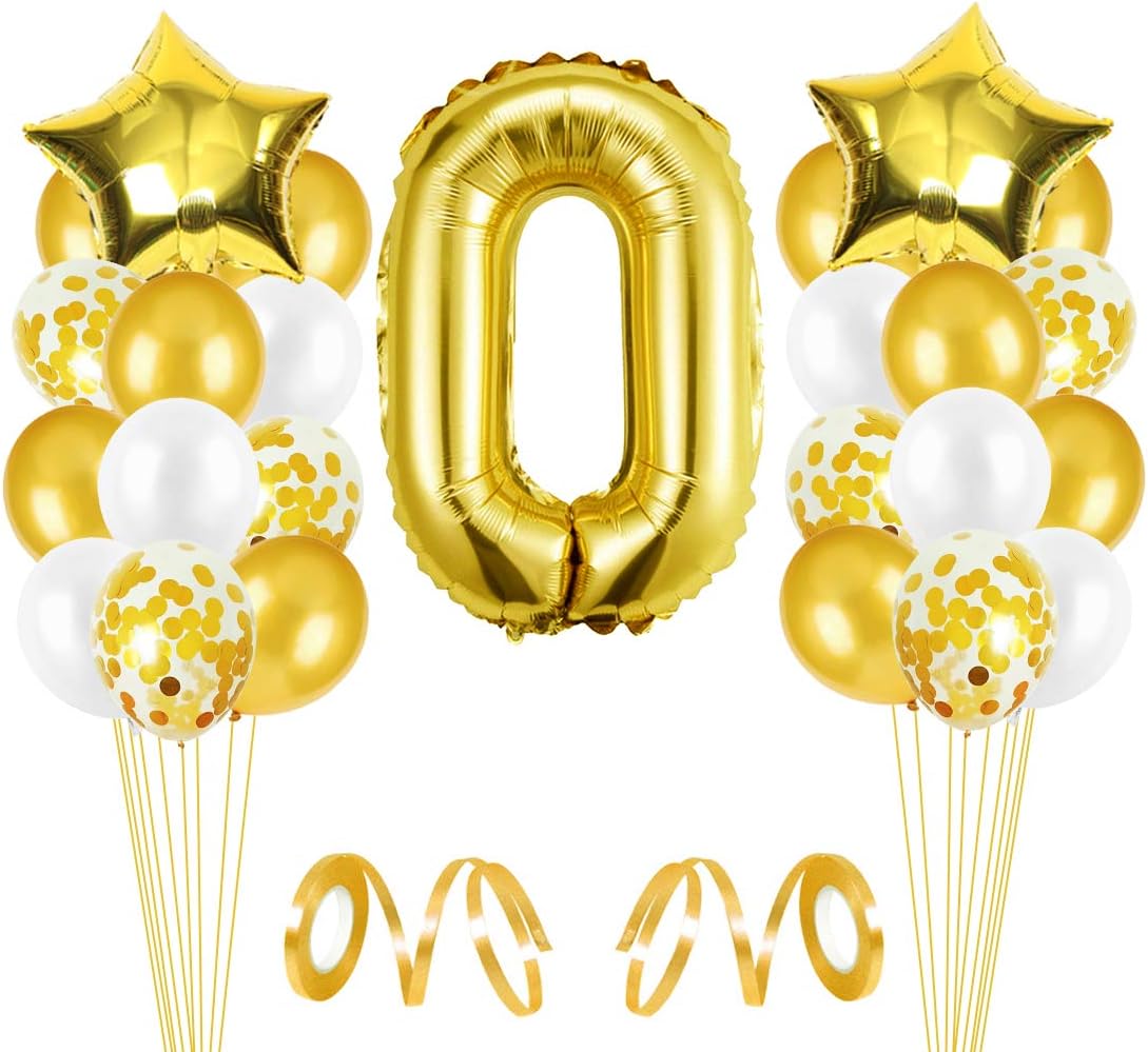 Bluelves Balloon Birthday 0, Number 0 Balloon Birthday Decorations ...