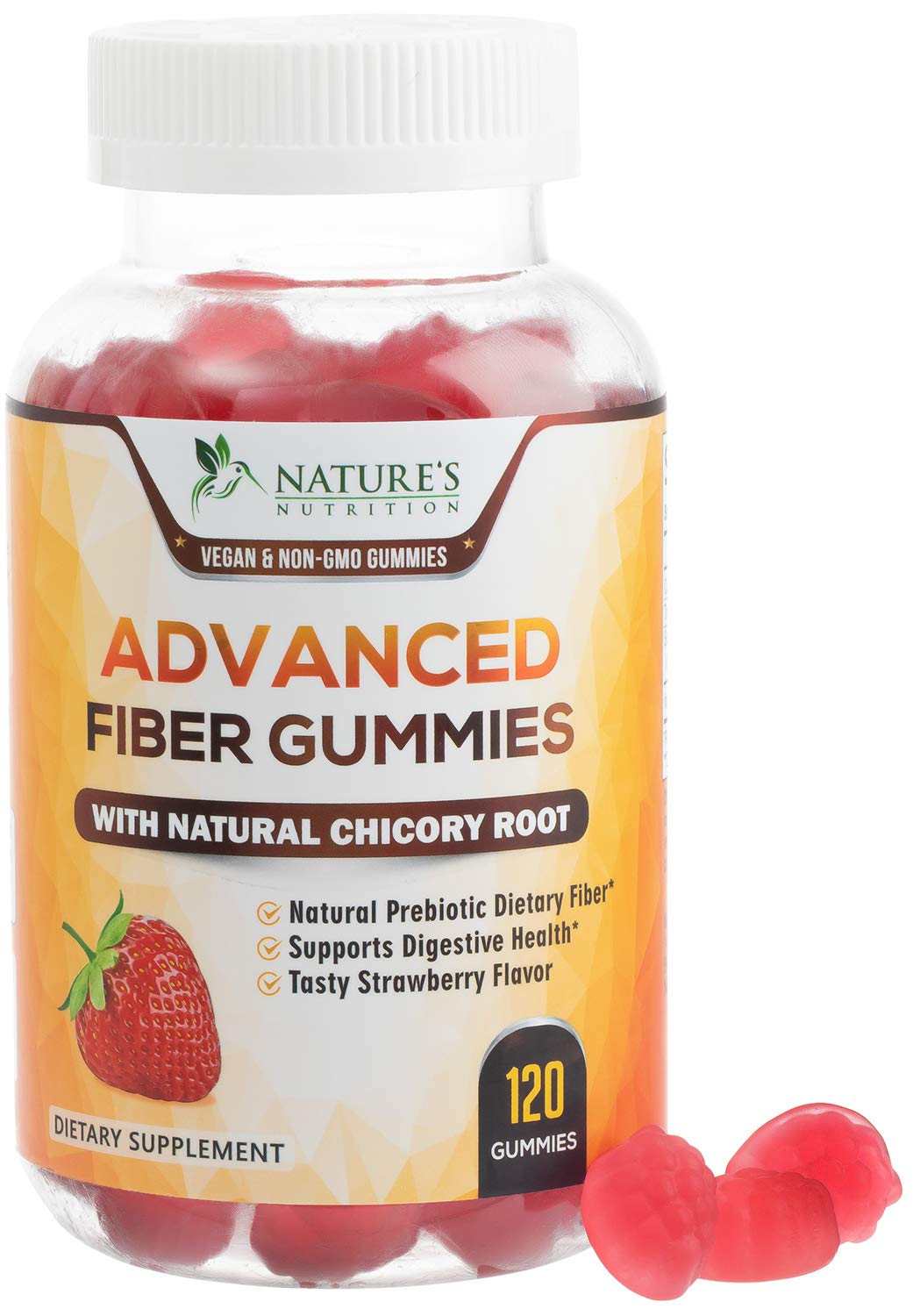 Buy Nature's Fiber Gummies for Adults 4g, Daily Prebiotic Gummy Fiber ...