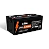 Litime 51.2V 100Ah LiFePO4 Lithium Battery Group 8D Built-in 100A BMS ...