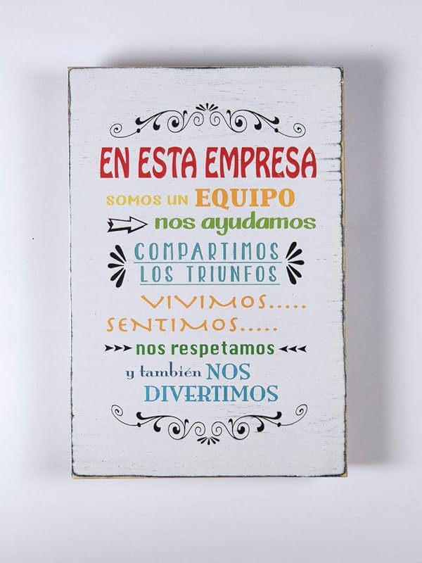 Letrero de Madera con Frases. Mensajes Positivos e inspiradores para ...