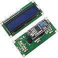 Amazon.com: IIC/I2C/TWI LCD 1602 16x2 módulo adaptador de interfaz serie azul retroiluminación ...
