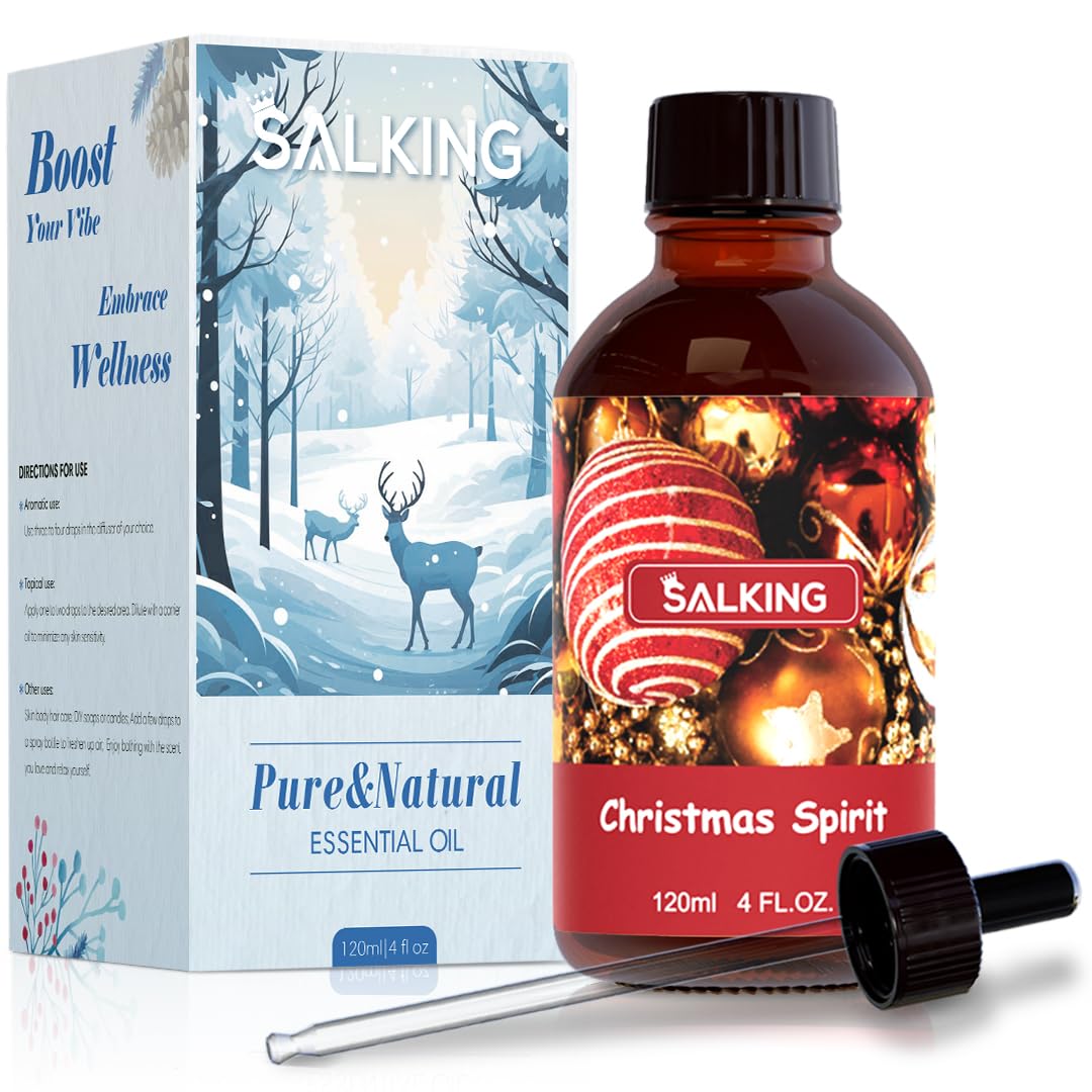 SALKING Christmas Spirit Fragrance Oil, 120ml (4 Fl Oz) Premium ...
